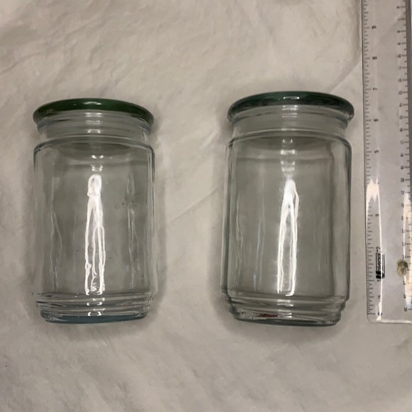 Storage & Organization | Two Glass Jars With Lids | Poshmark